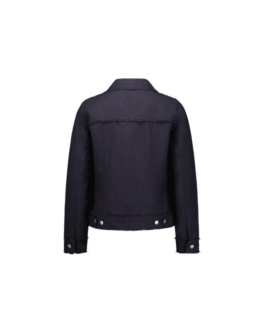 VASSALLI LINEN JACKET WITH FRAYED SEAMS - Jackets : Status Clothing ...