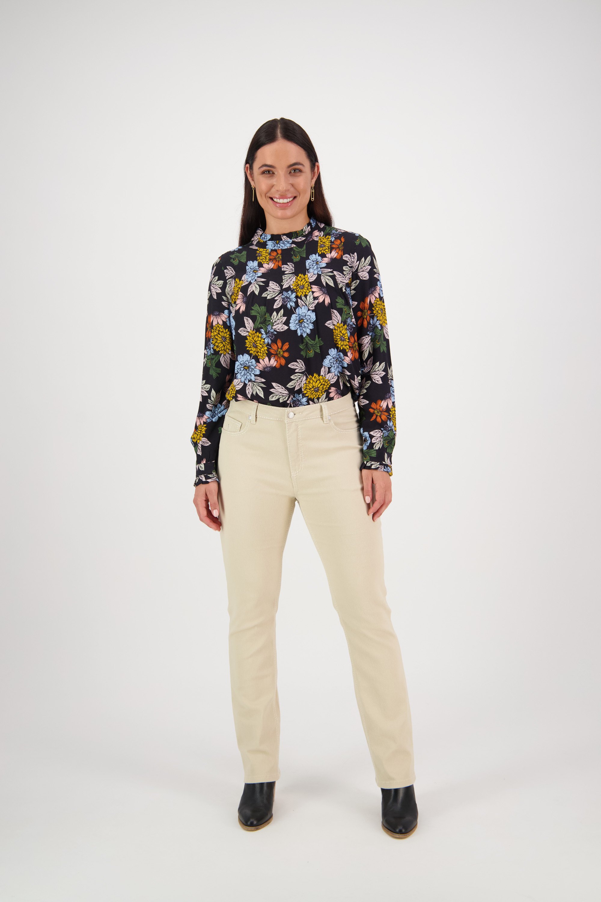 VASSALLI SLIM LEG FULL LENGTH HEAVY TOP STITCH JEAN - Pants : Status ...