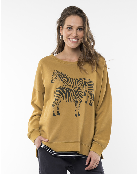 ELM ZIGGY ZEBRA CREW - Tops : Status Clothing - ELM W 20