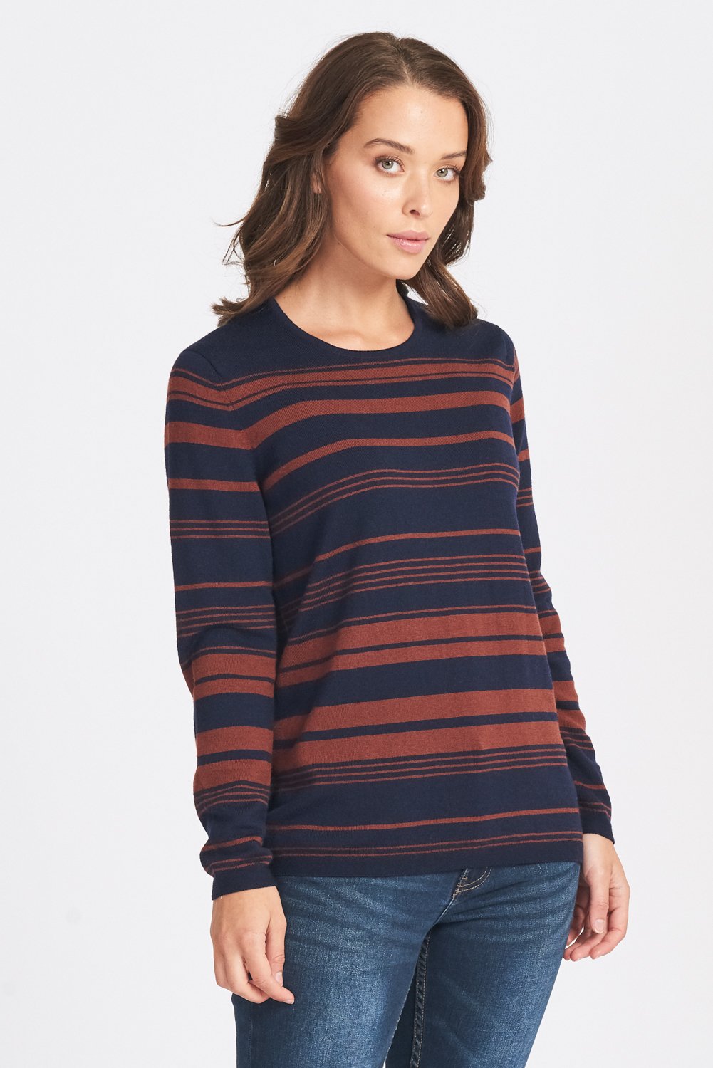 OPTIMUM MULTI STRIPE SWEATER - Knitwear : Status Clothing - OPTIMUM W 20