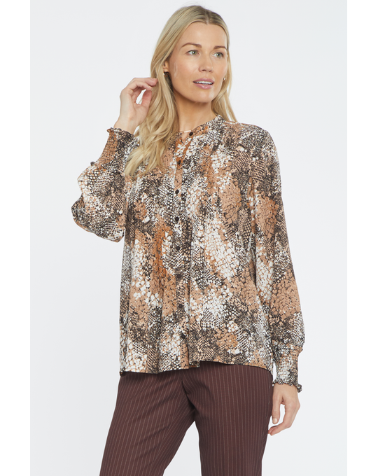 Nydj Pleated Peasant Blouse Shirts Status Clothing Nydj W 22