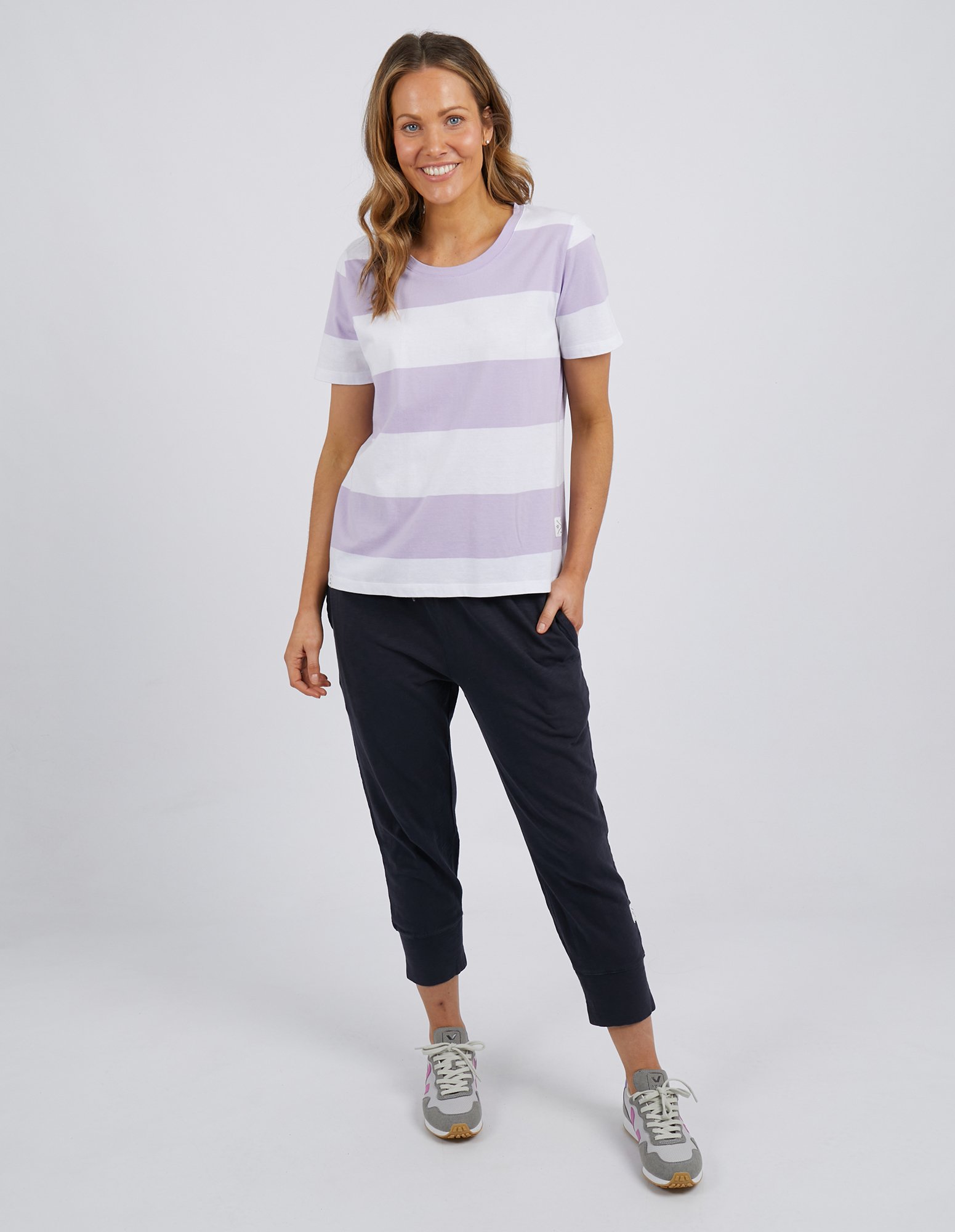 ELM BLOCK STRIPE S/S TEE - Tops : Status Clothing - ELM W 23