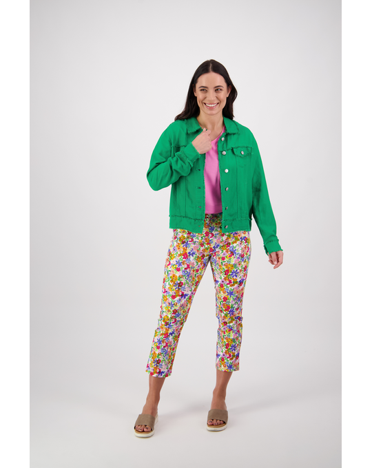 VASSALLI LINEN JACKET WITH FRAYED SEAMS - Jackets : Status Clothing ...